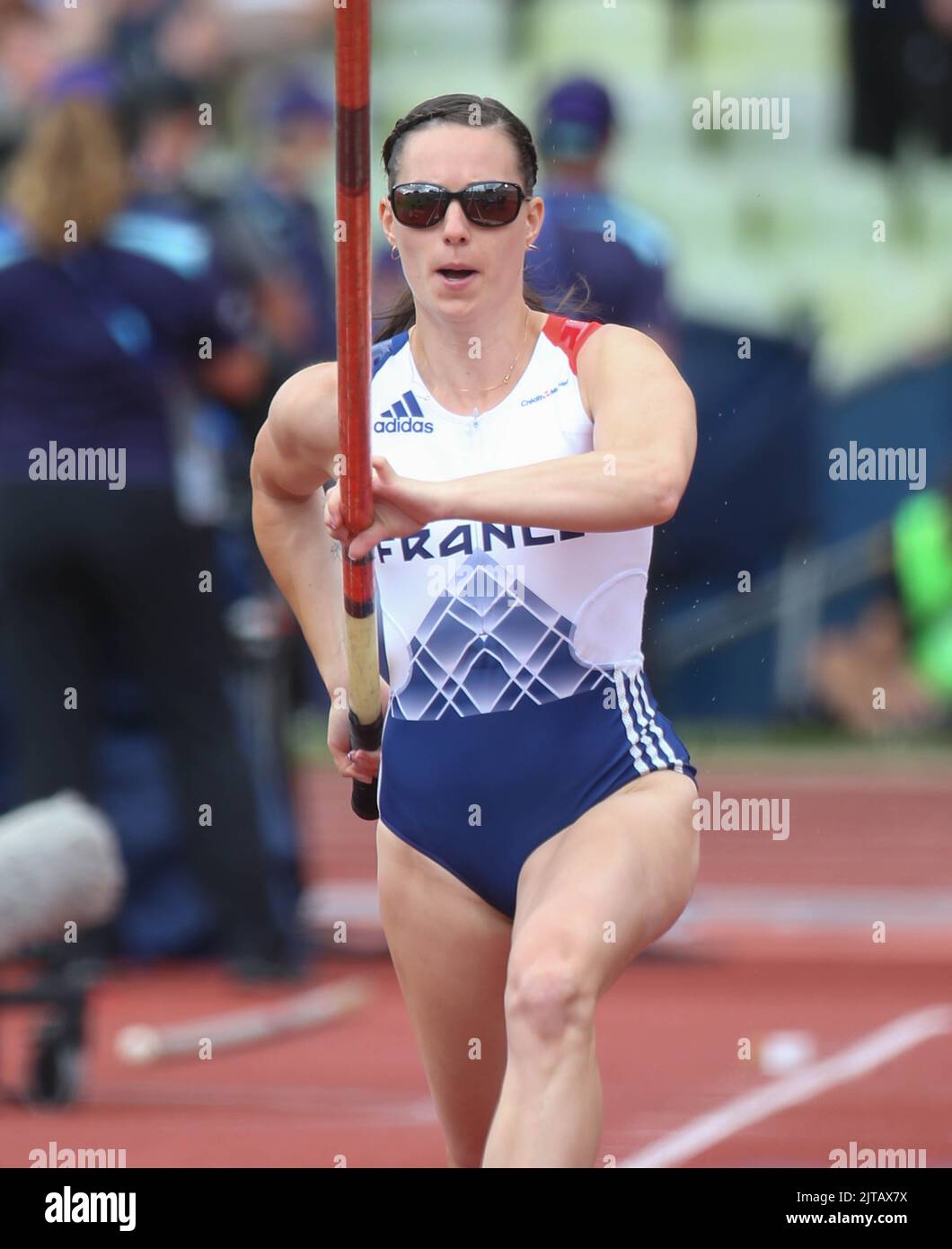 Ninon Chapelle of France Women's Pole Vault during the European ...