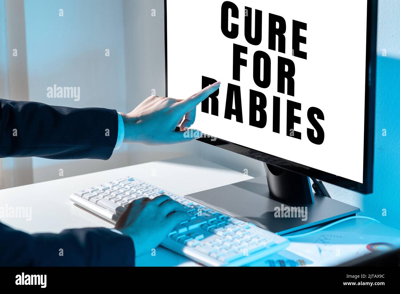 Text showing inspiration Cure For Rabies. Internet Concept Vaccination ...