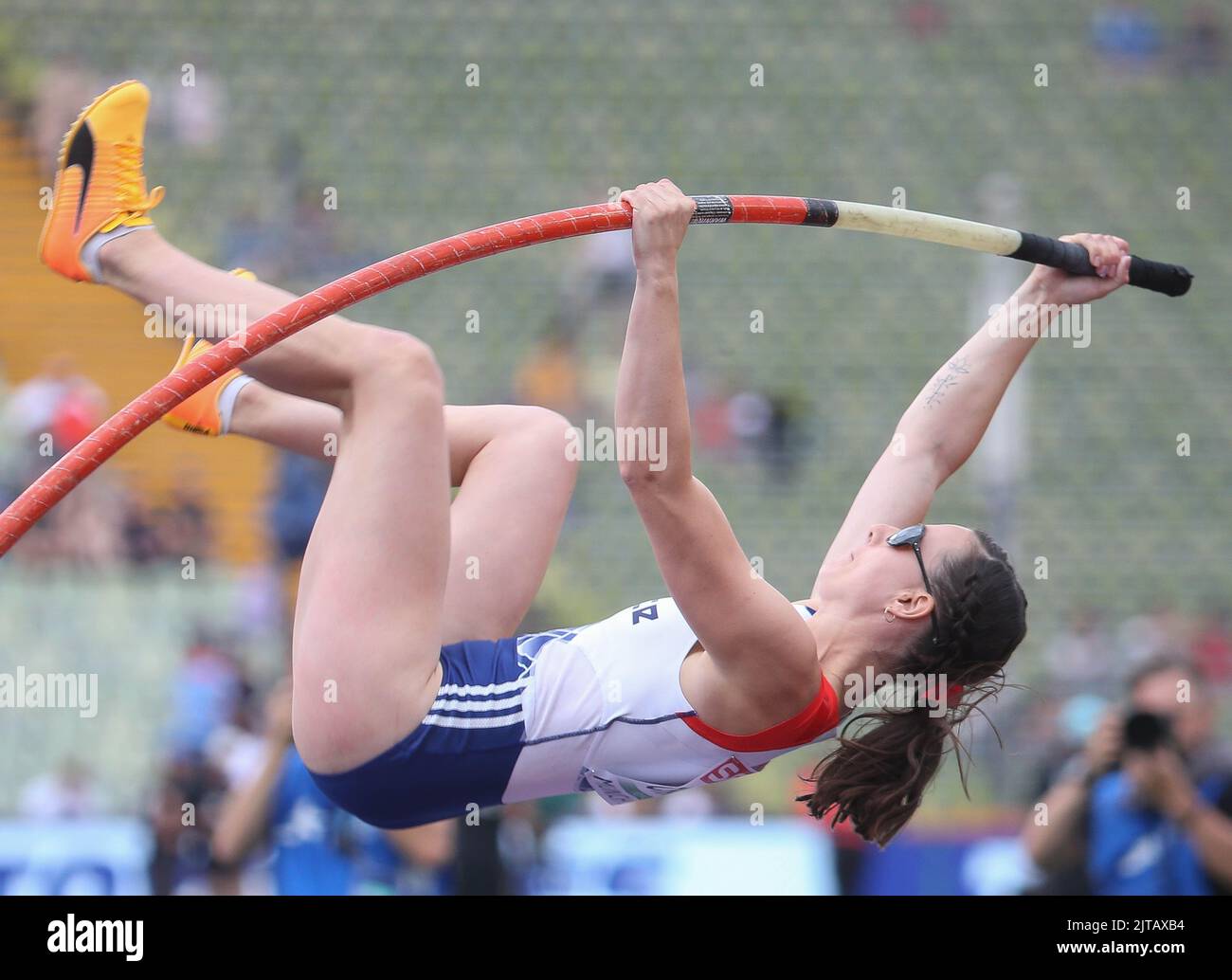 Ninon Chapelle of France Women's Pole Vault during the European ...
