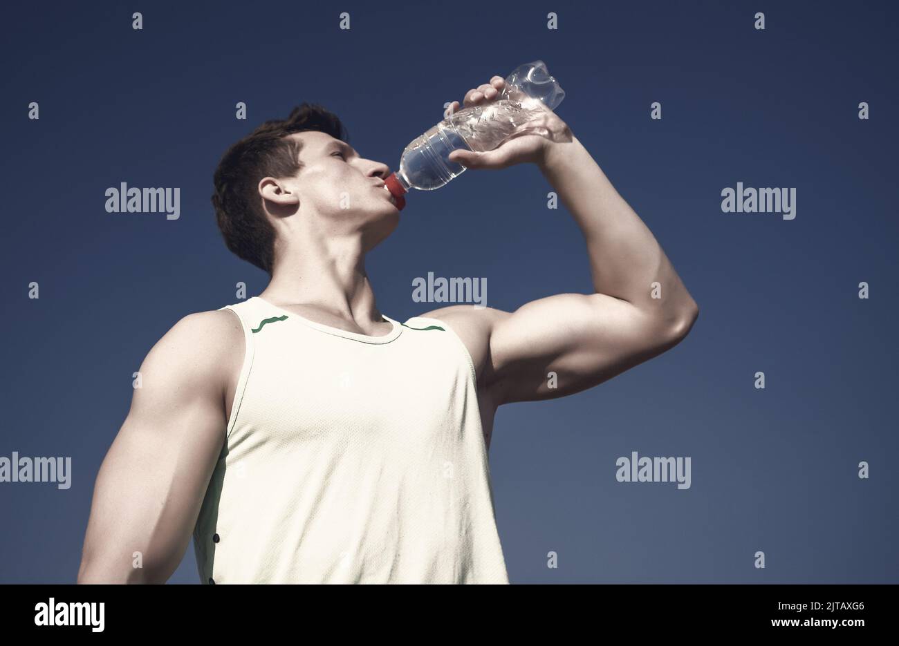 Bodybuilder with muscular hands muscles biceps, triceps Stock Photo - Alamy