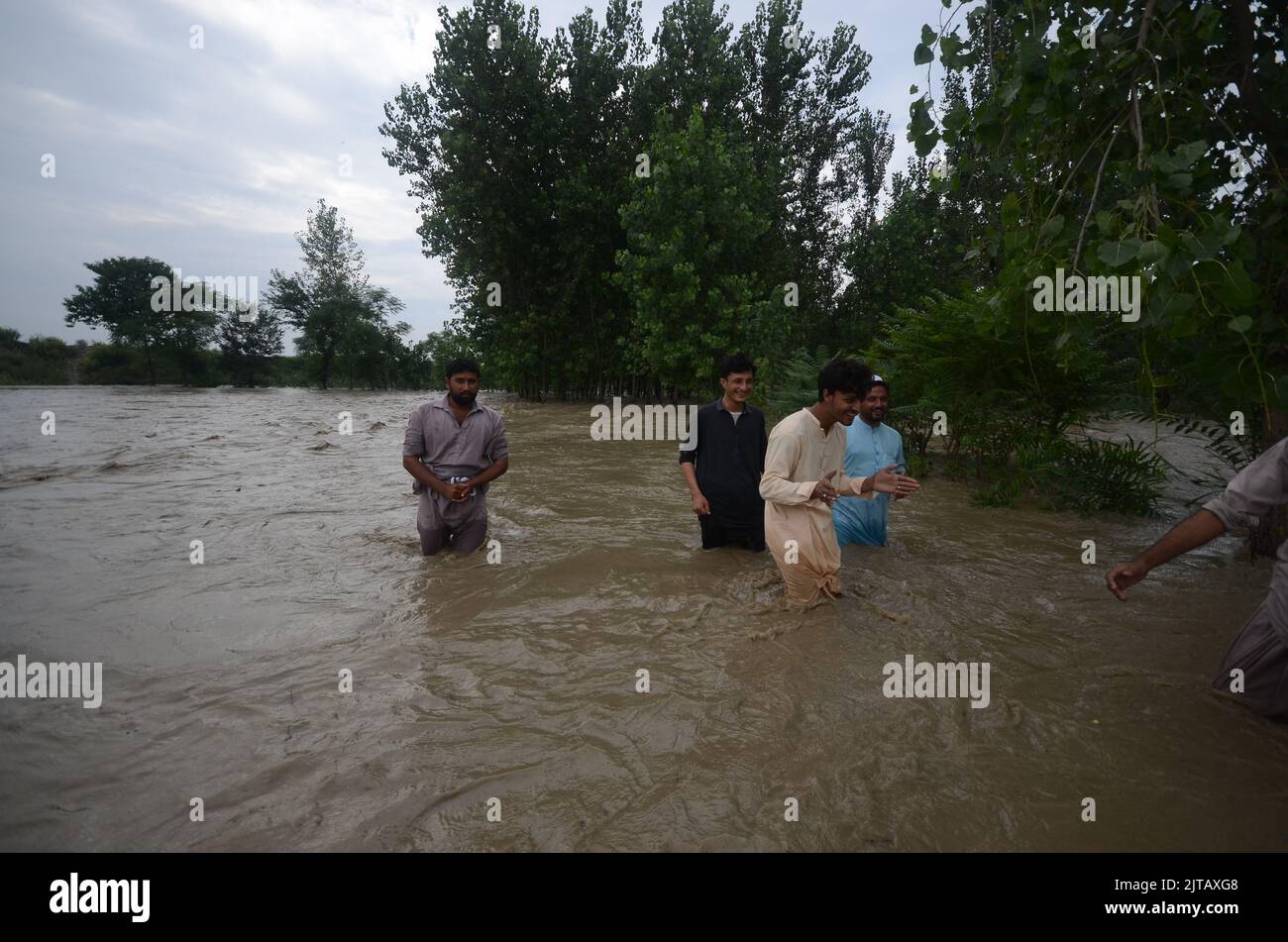 Peshawar, Pakistan. 26th Aug, 2022. Torrential rains and storms cause ...