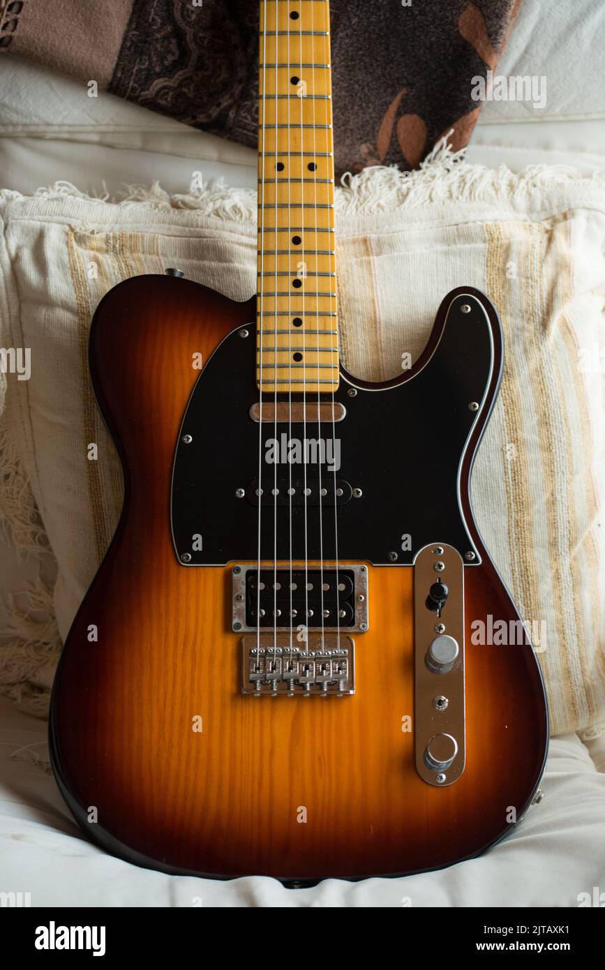 Fender telecaster Modern Player, 3 pick ups, humbucker Stock Photo - Alamy