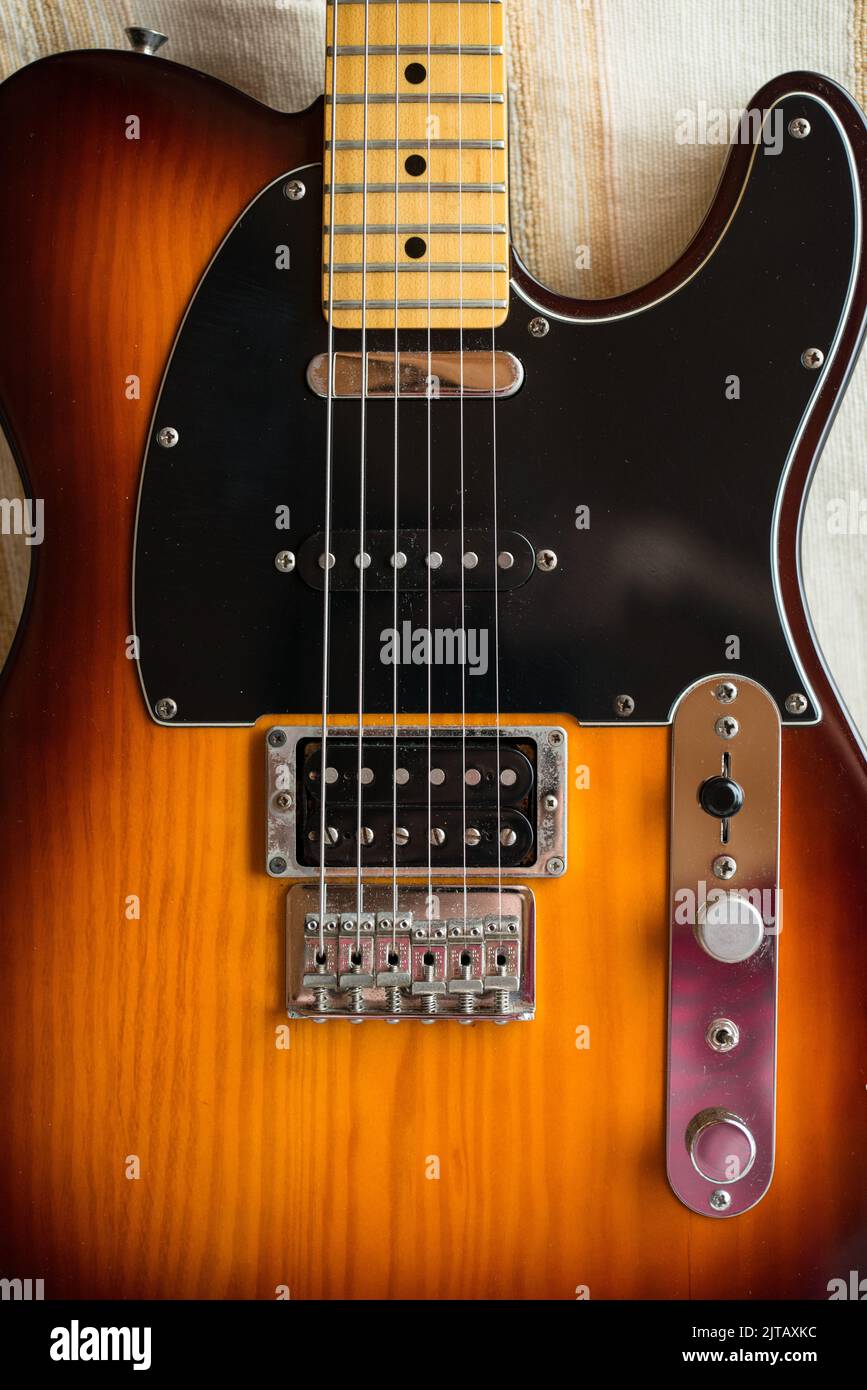 Fender telecaster Modern Player, 3 pick ups, humbucker Stock Photo - Alamy