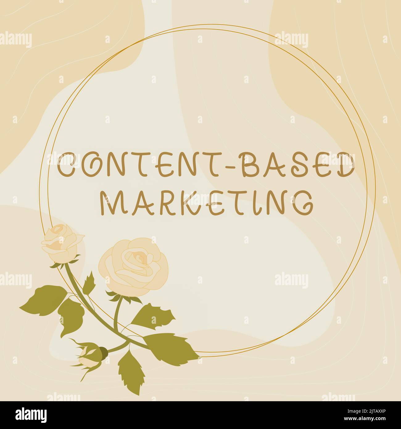 Text caption presenting Content Based Marketing. Concept meaning ...