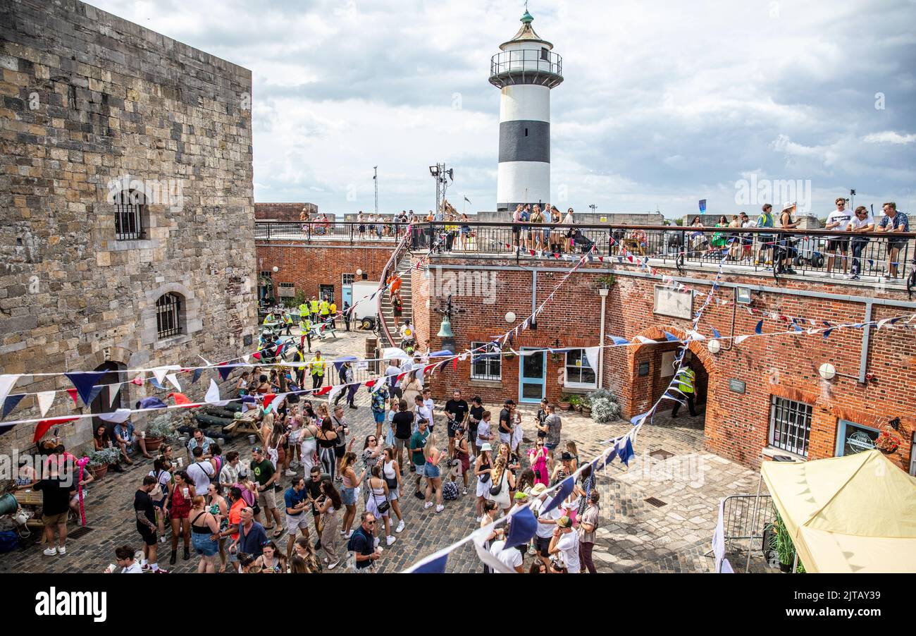 Southsea Common. UK, 28 August 2022. Atmosphere at Victorious Festival ...