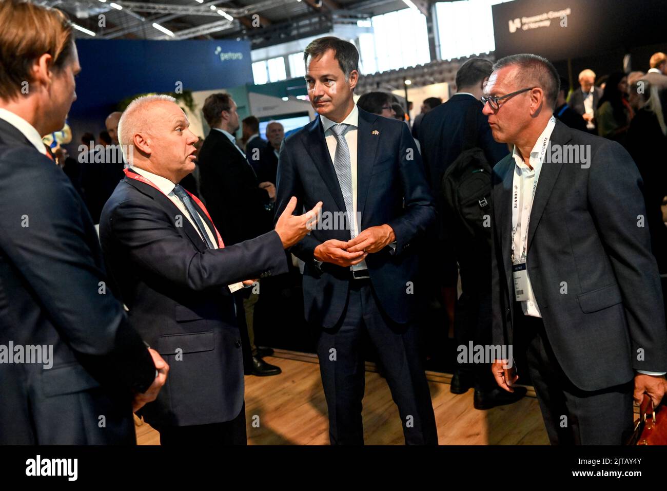 Anders Opedal, CEO Equinor and Prime Minister Alexander De Croo ...