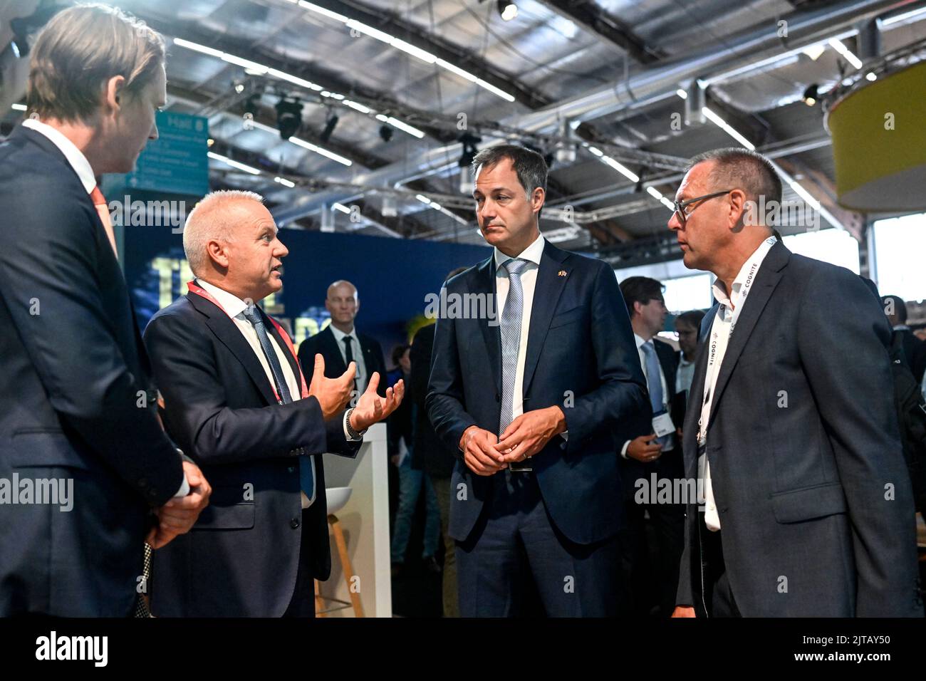 Anders Opedal, CEO Equinor, Prime Minister Alexander De Croo and Pascal ...