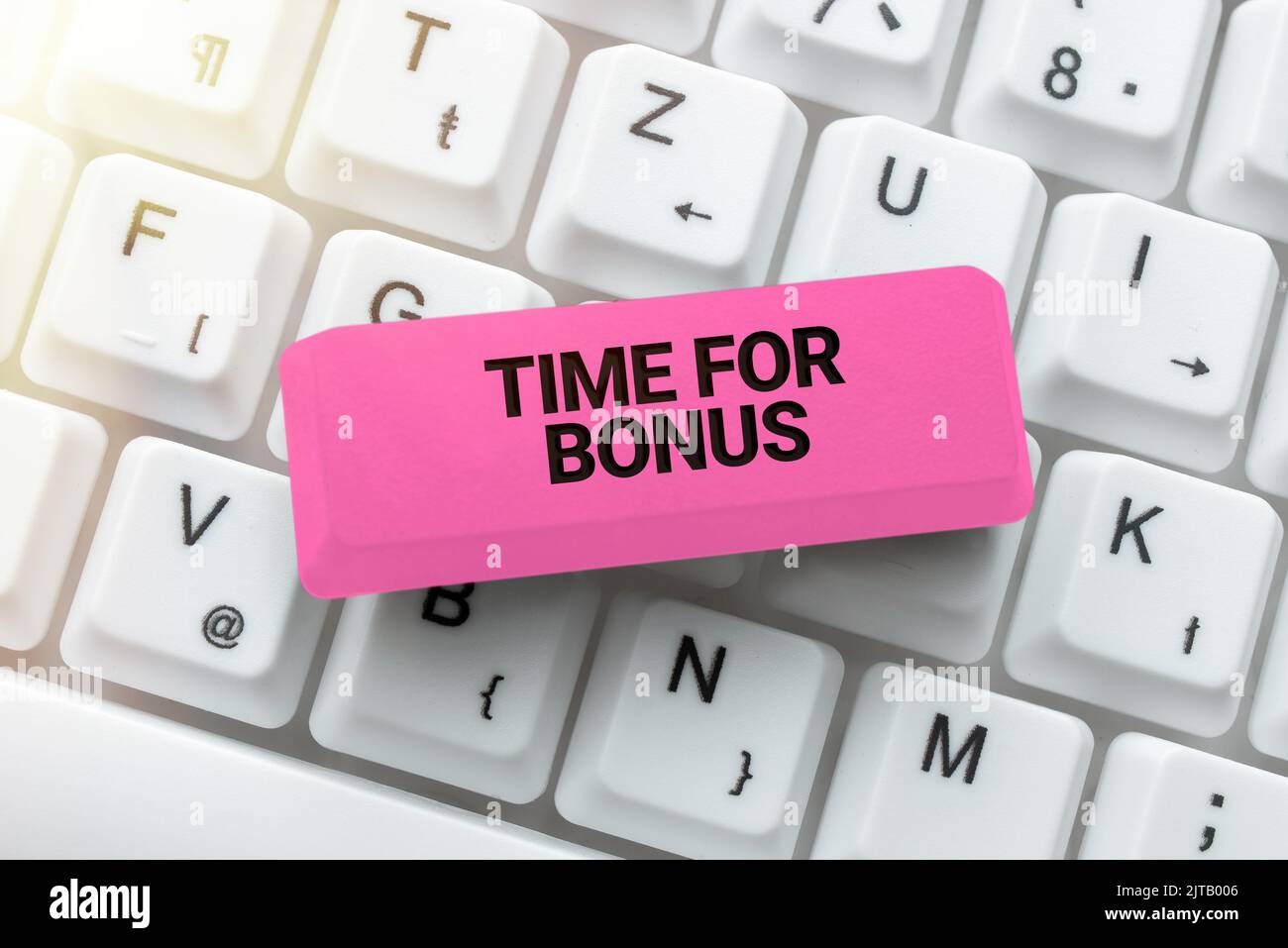 Writing displaying text Time For Bonus. Business idea a sum of money ...