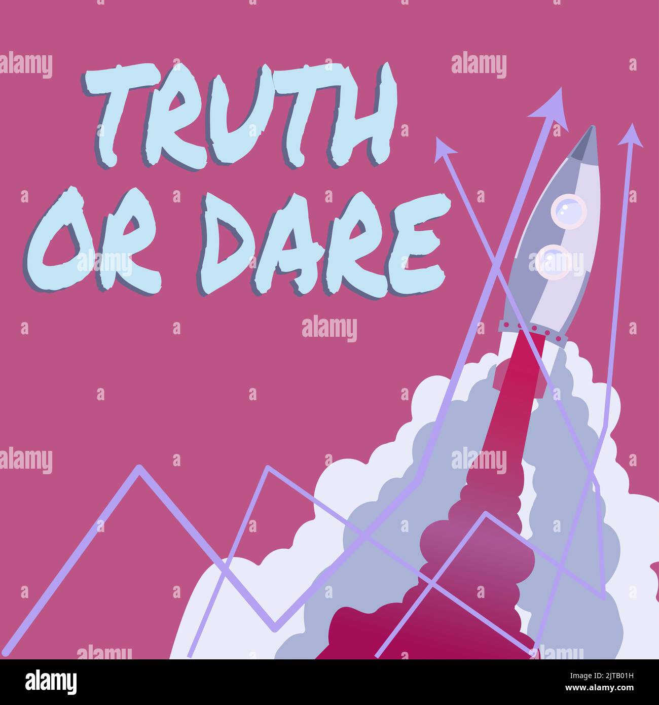 Conceptual display Truth Or Dare. Concept meaning Tell the actual facts ...