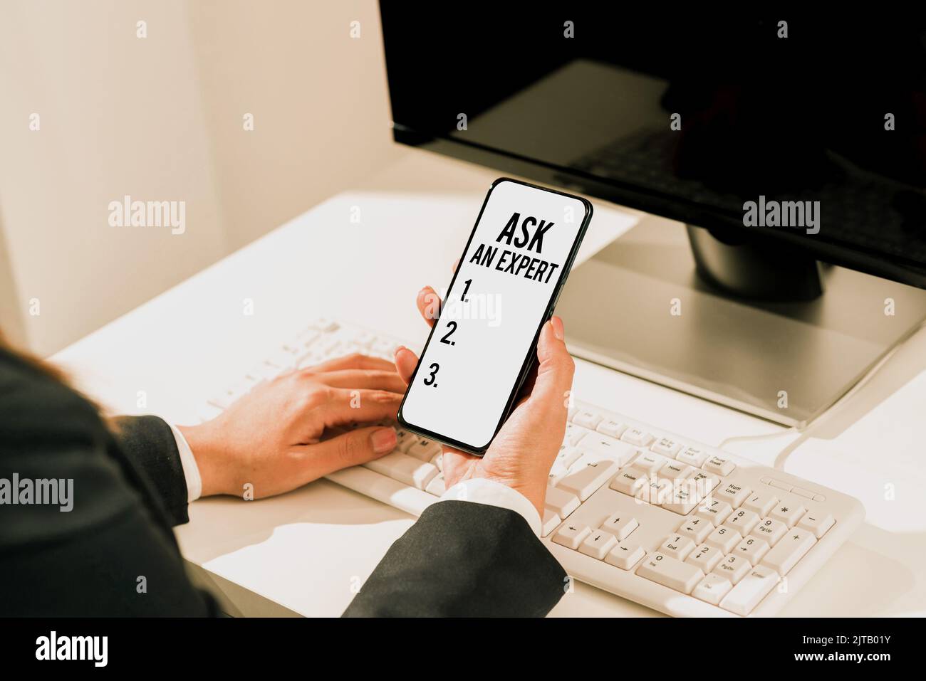 Conceptual display Ask An Expert. Business showcase Asking for advice ...