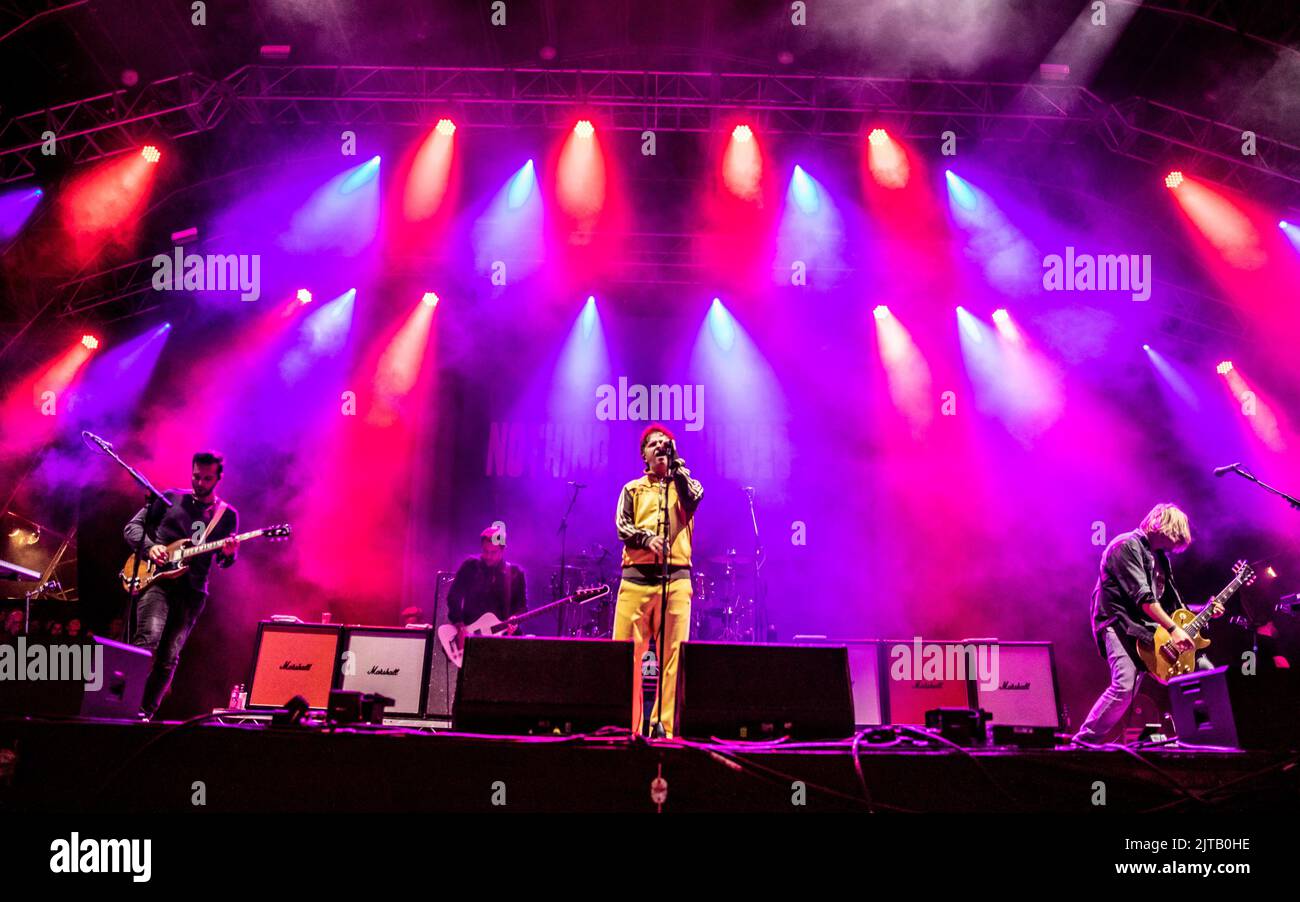 Southsea Common. UK, 28 August 2022. Nothing But Thieves performing at ... Southsea Common. UK, 28 August 2022. Nothing But Thieves performing at ...