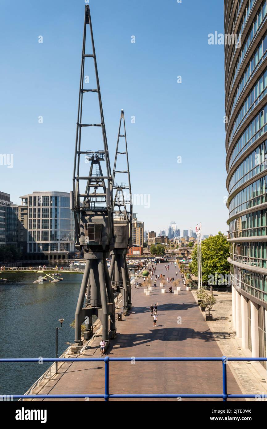 City of London seen from Docklands at West India Quay Stock Photo - Alamy