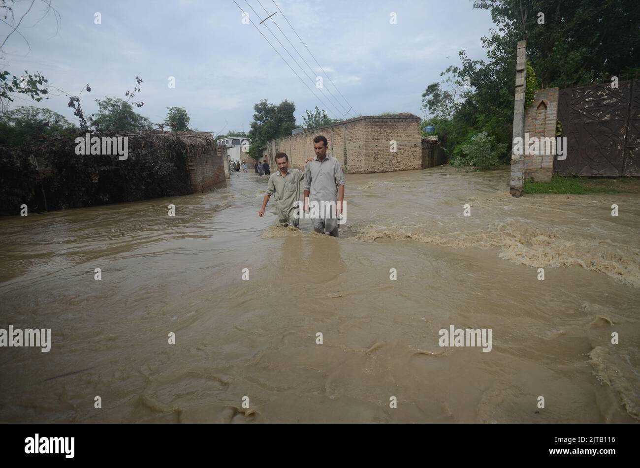 Peshawar, Pakistan. 26th Aug, 2022. Torrential rains and storms cause ...