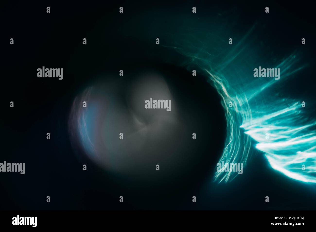 blur neon blue glow background abstract eye design Stock Photo - Alamy