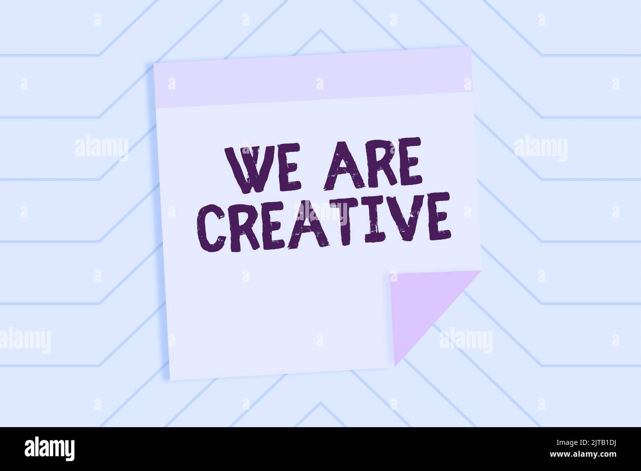 Conceptual caption We Are Creative. Business idea To have a lot of ...