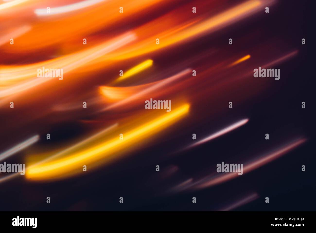 blur night city lights motion yellow orange lines Stock Photo - Alamy