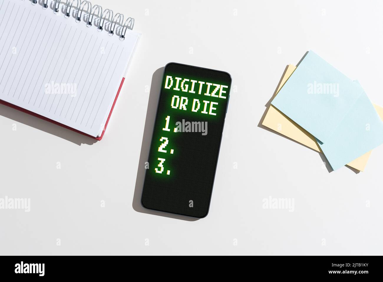 Hand writing sign Digitize Or Die. Word Written on Embrace the digital ...