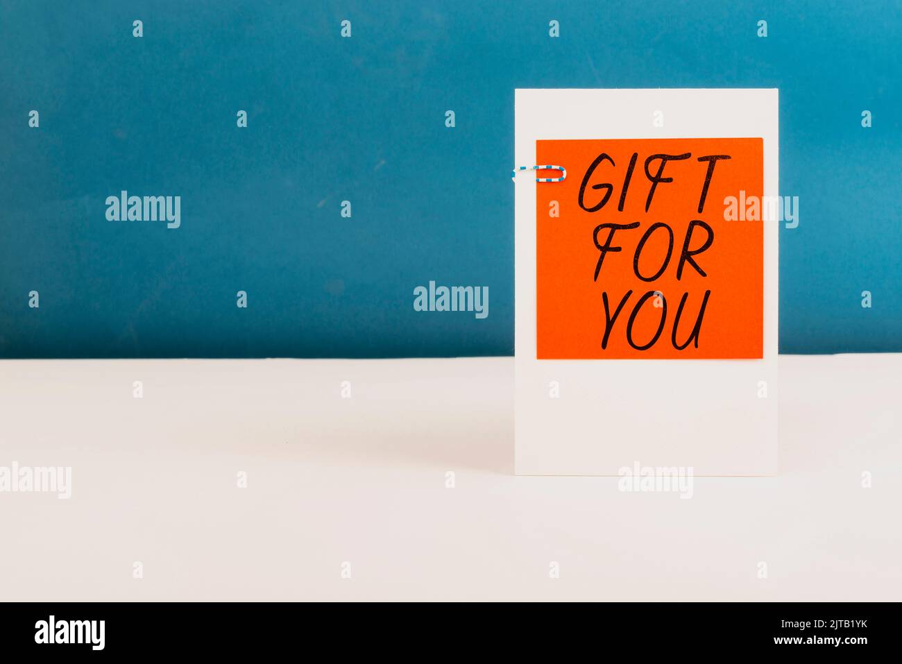 Text caption presenting Gift For You. Concept meaning To receive a ...