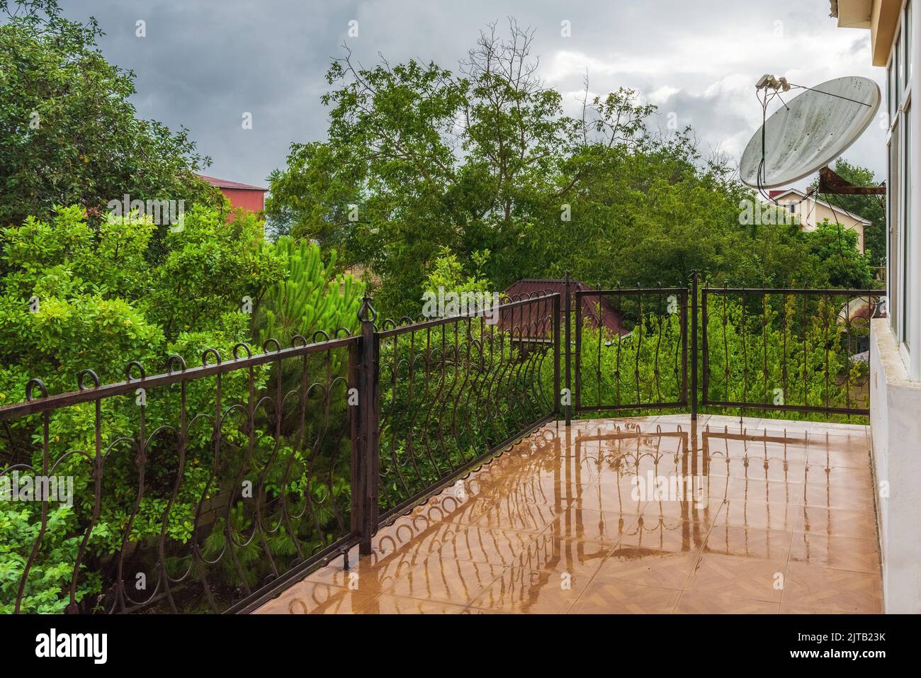Rainy balcony hi-res stock photography and images - Alamy