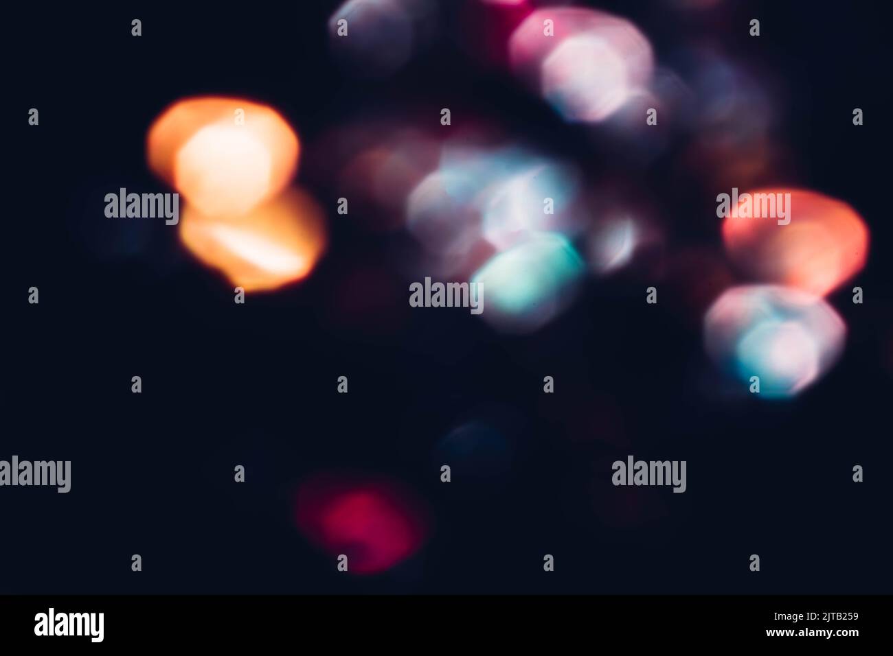multicolor bokeh lights defocused spots lens flare Stock Photo - Alamy