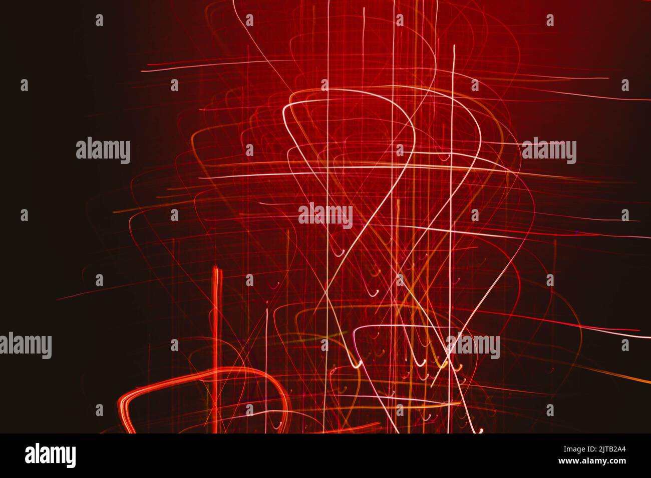 neon red white orange scratches illuminated lines Stock Photo - Alamy