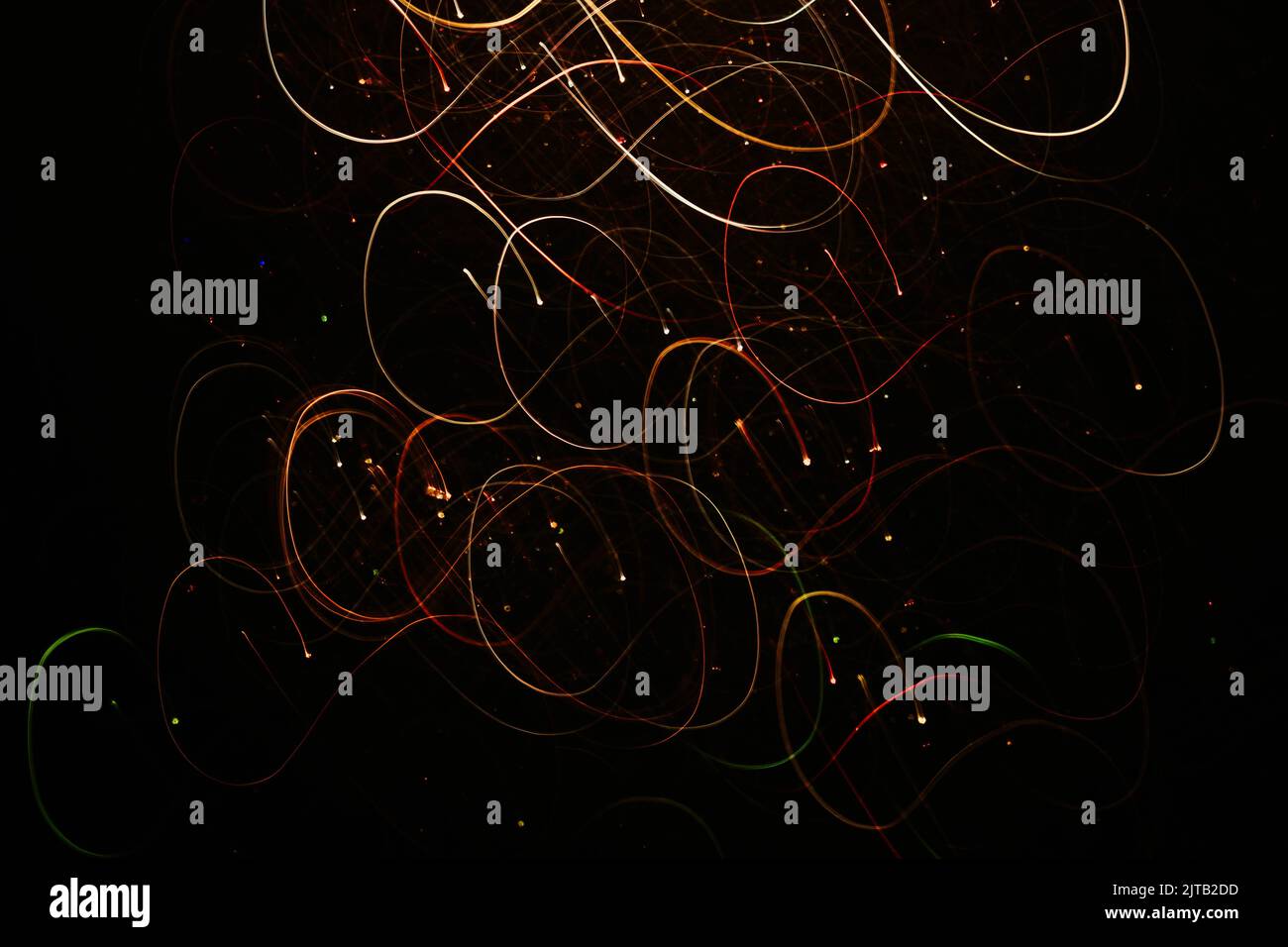 yellow orange curvy lines illuminated abstract cursive Stock Photo - Alamy