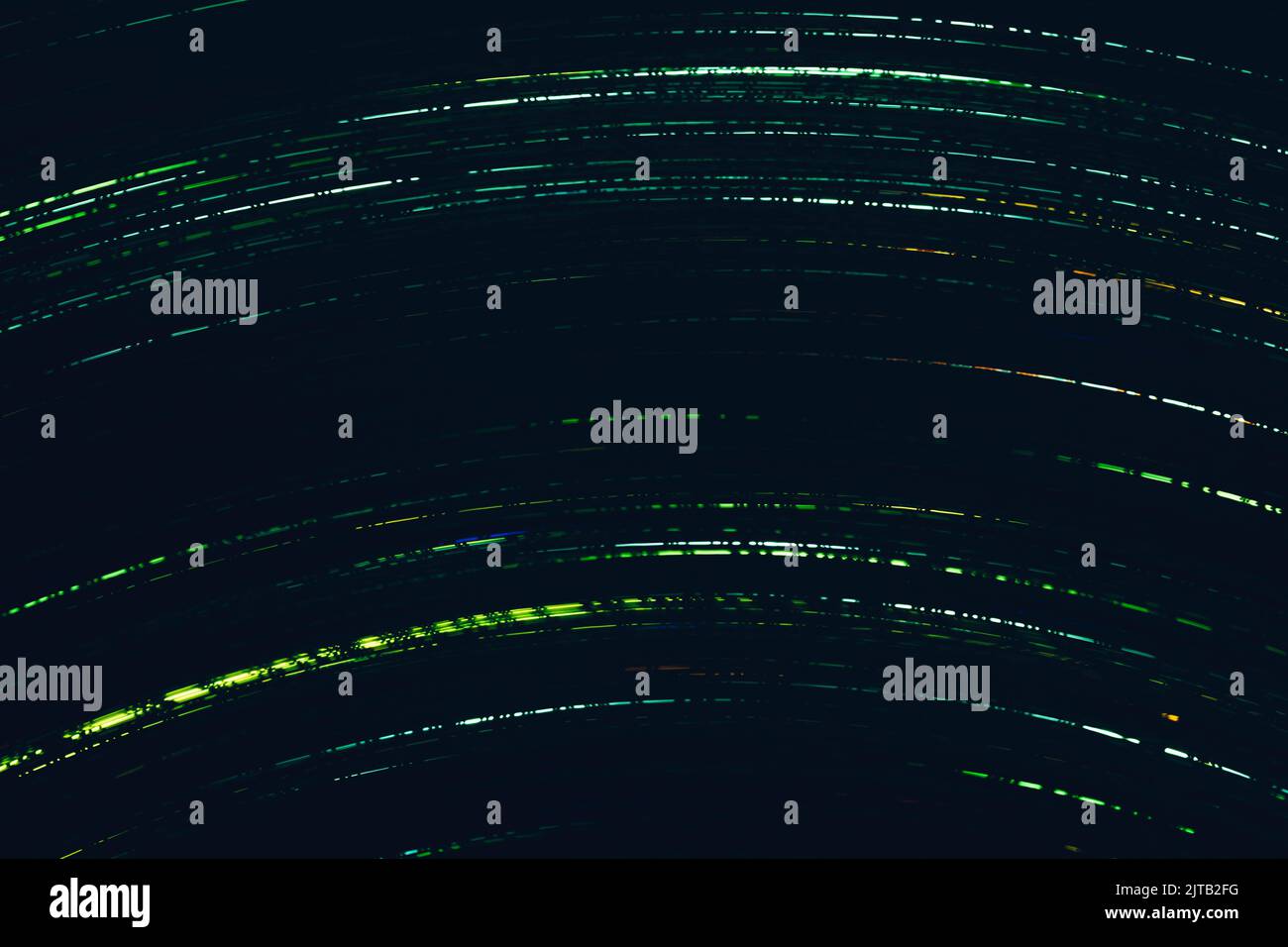 neon green lights illuminated arc dashed lines Stock Photo - Alamy