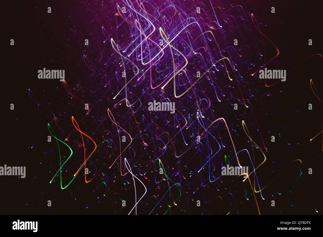 purple lights reflection glowing angled lines dots Stock Photo - Alamy