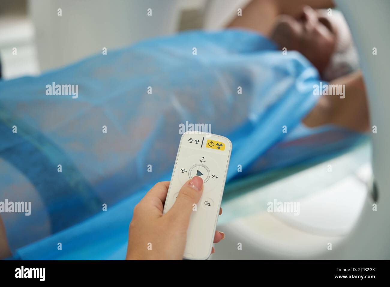 Laboratory worker holds up bright hi-res stock photography and images ...