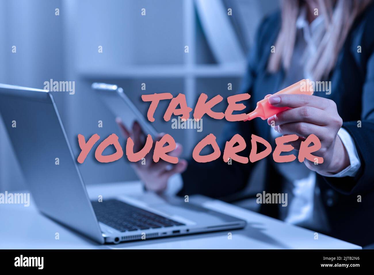 Conceptual display Take Your Order. Business showcase Service in a ...