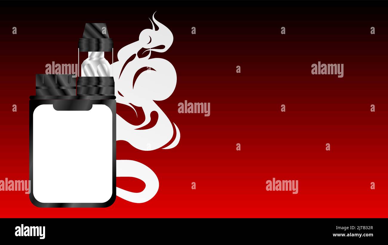 vaporizer vapes metallic realistic mockups background illustration in ...