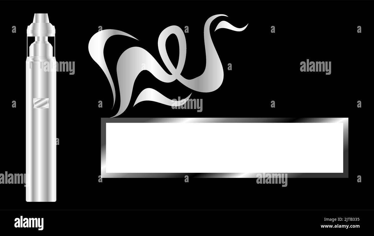 vaporizer metallic realistic mockups background illustration in vector ...