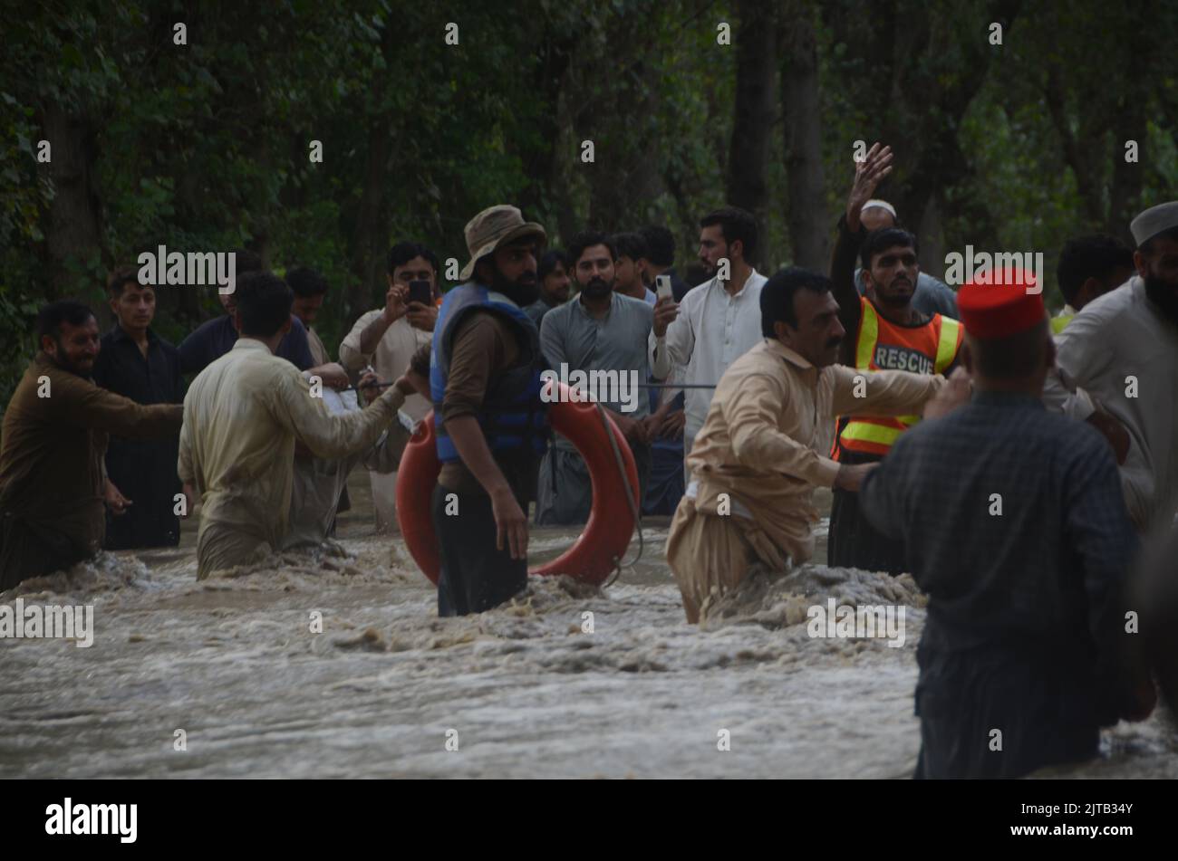 August 26, 2022, Peshawar, Pakistan: Torrential rains and storms cause ...
