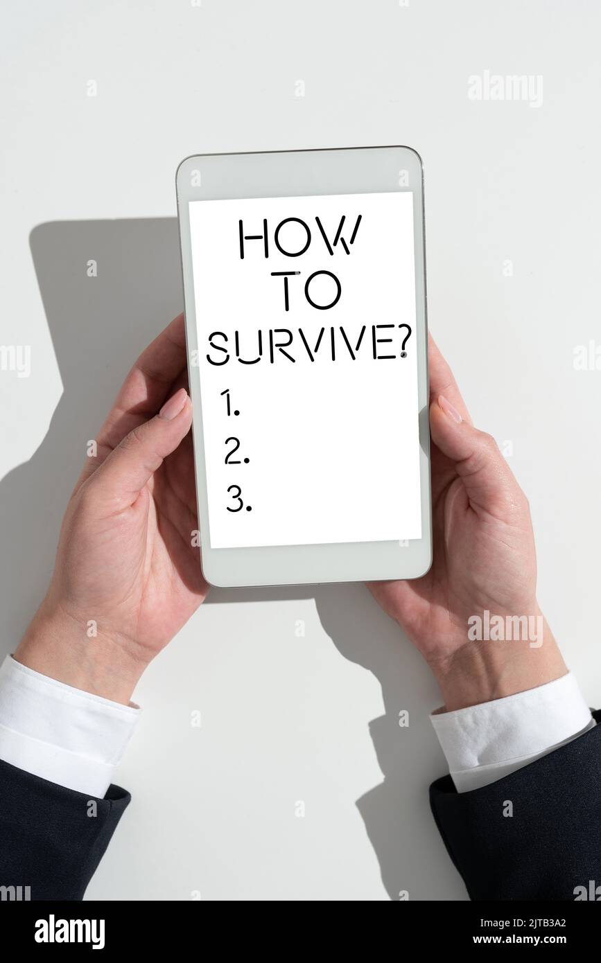 Writing displaying text How To Survive. Word Written on Recommendations ... Writing displaying text How To Survive. Word Written on Recommendations ...