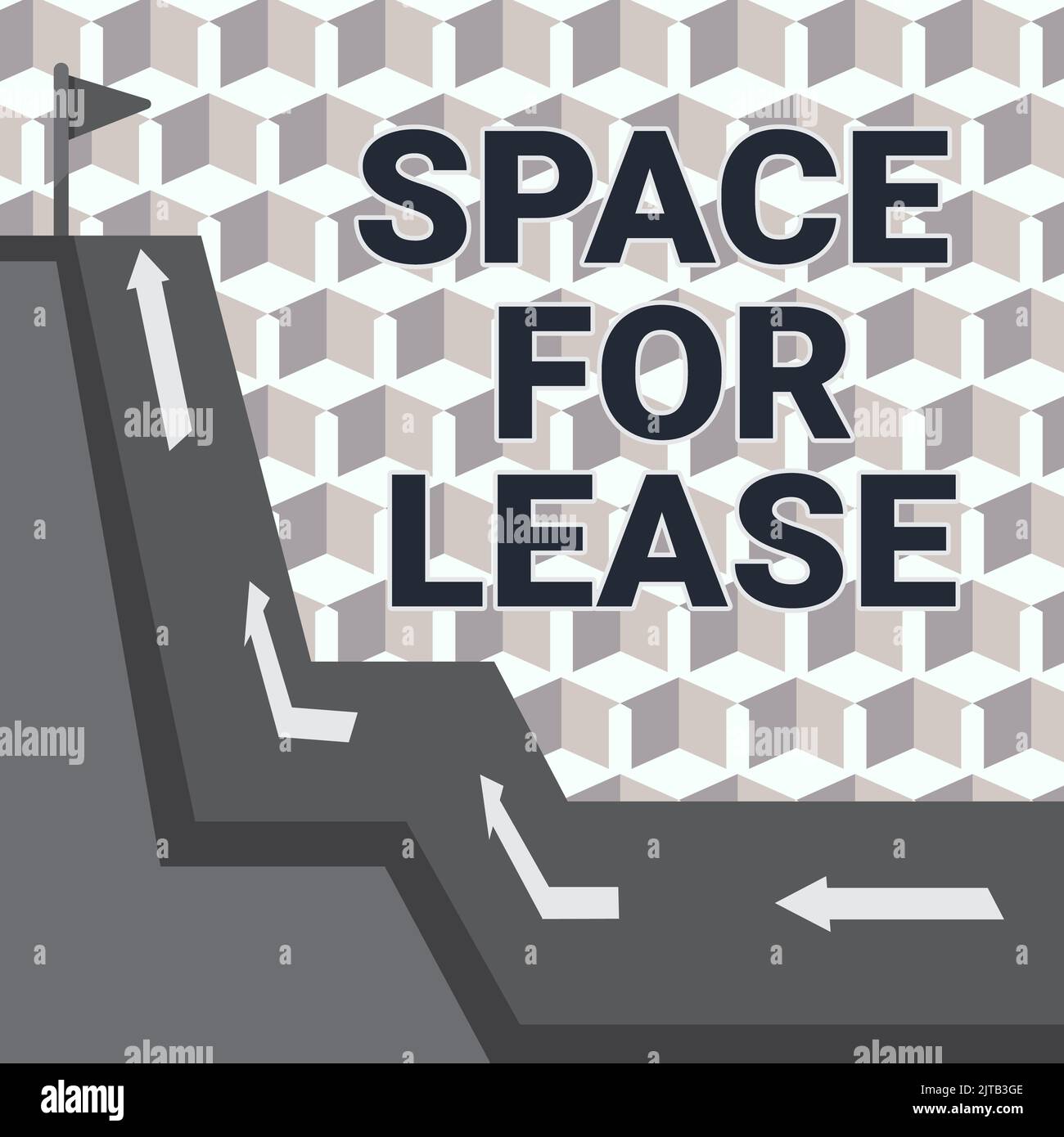 Text caption presenting Space For Lease. Business idea Available ...