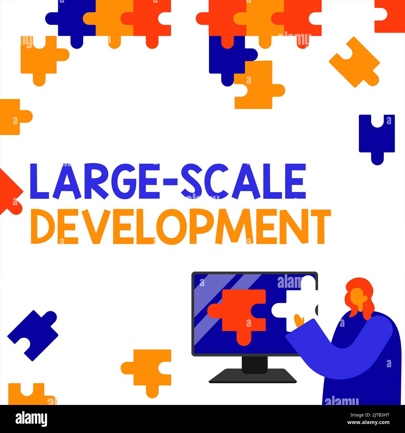 Sign displaying Large Scale Development. Concept meaning Develop on an ...