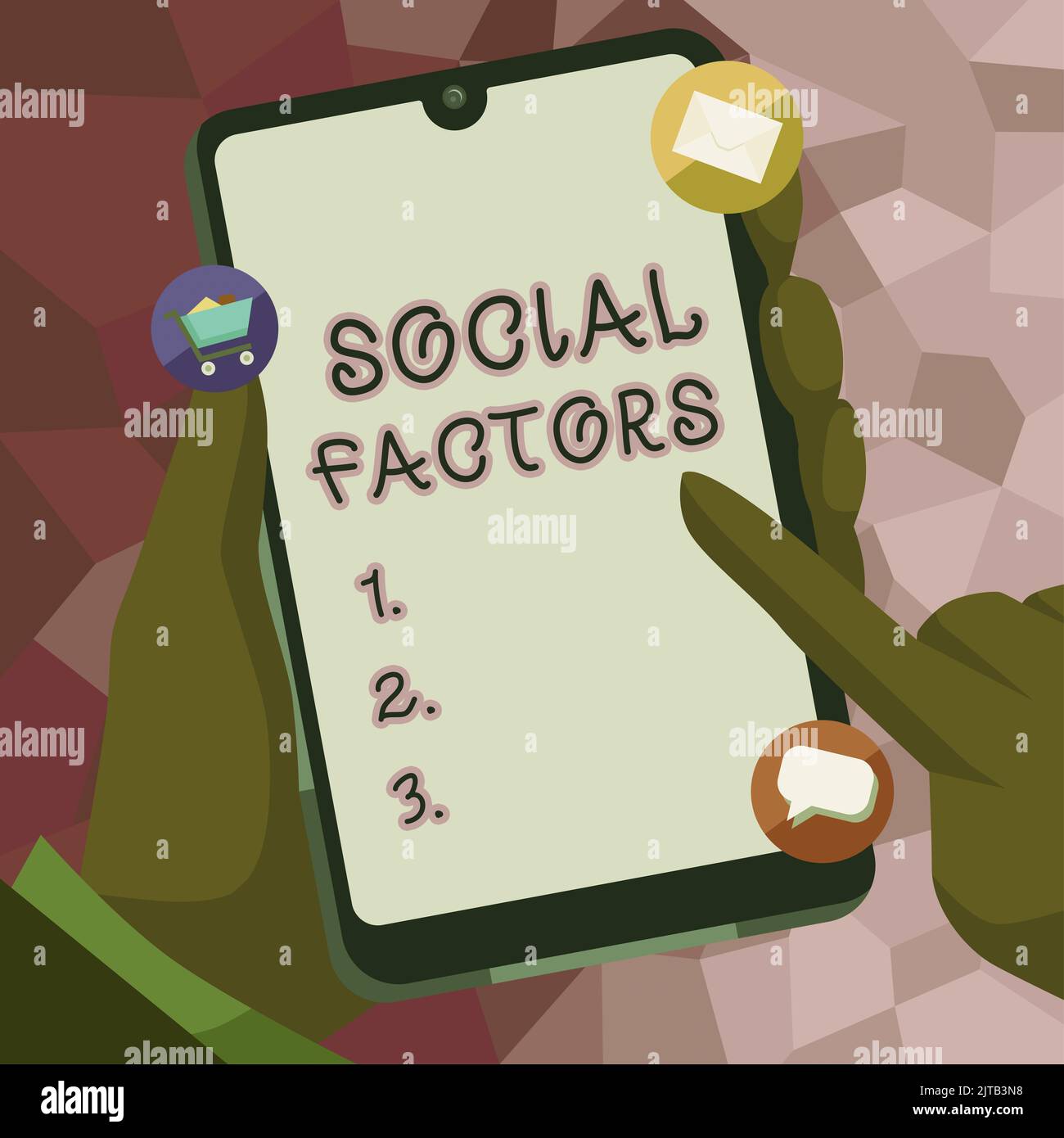 Writing displaying text Social FactorsThings that influences lifestyle ...