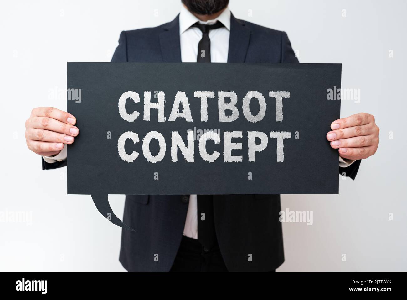 Text sign showing Chatbot Concept. Business idea Virtual assistant ...