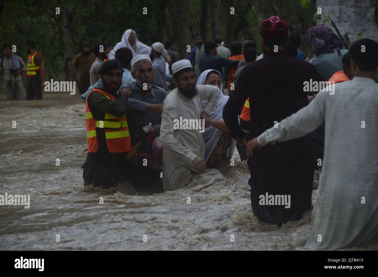 Peshawar, Pakistan. 26th Aug, 2022. Torrential rains and storms cause ...