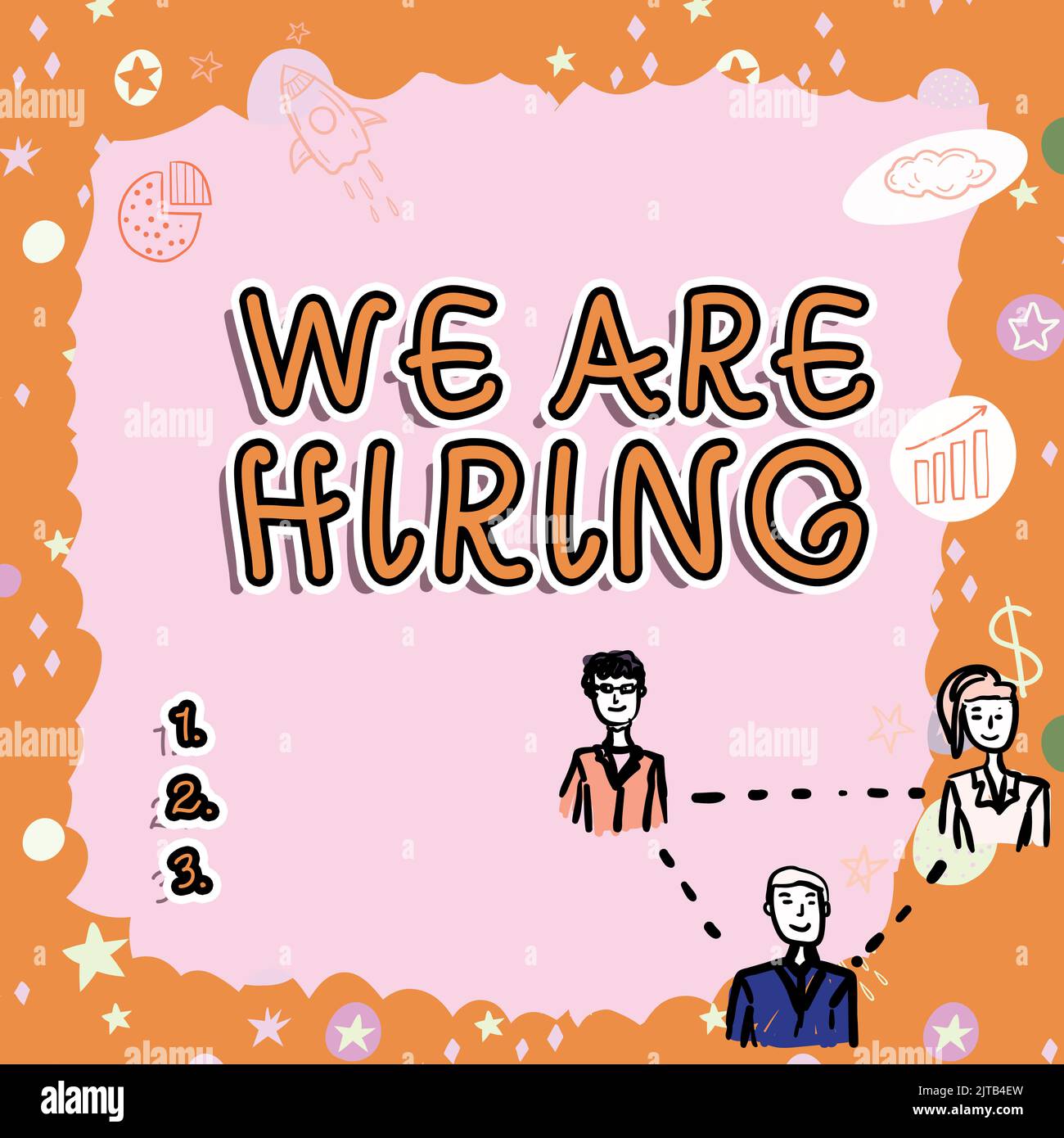 Conceptual caption We Are Hiring. Business showcase Workforce Wanted HR ...