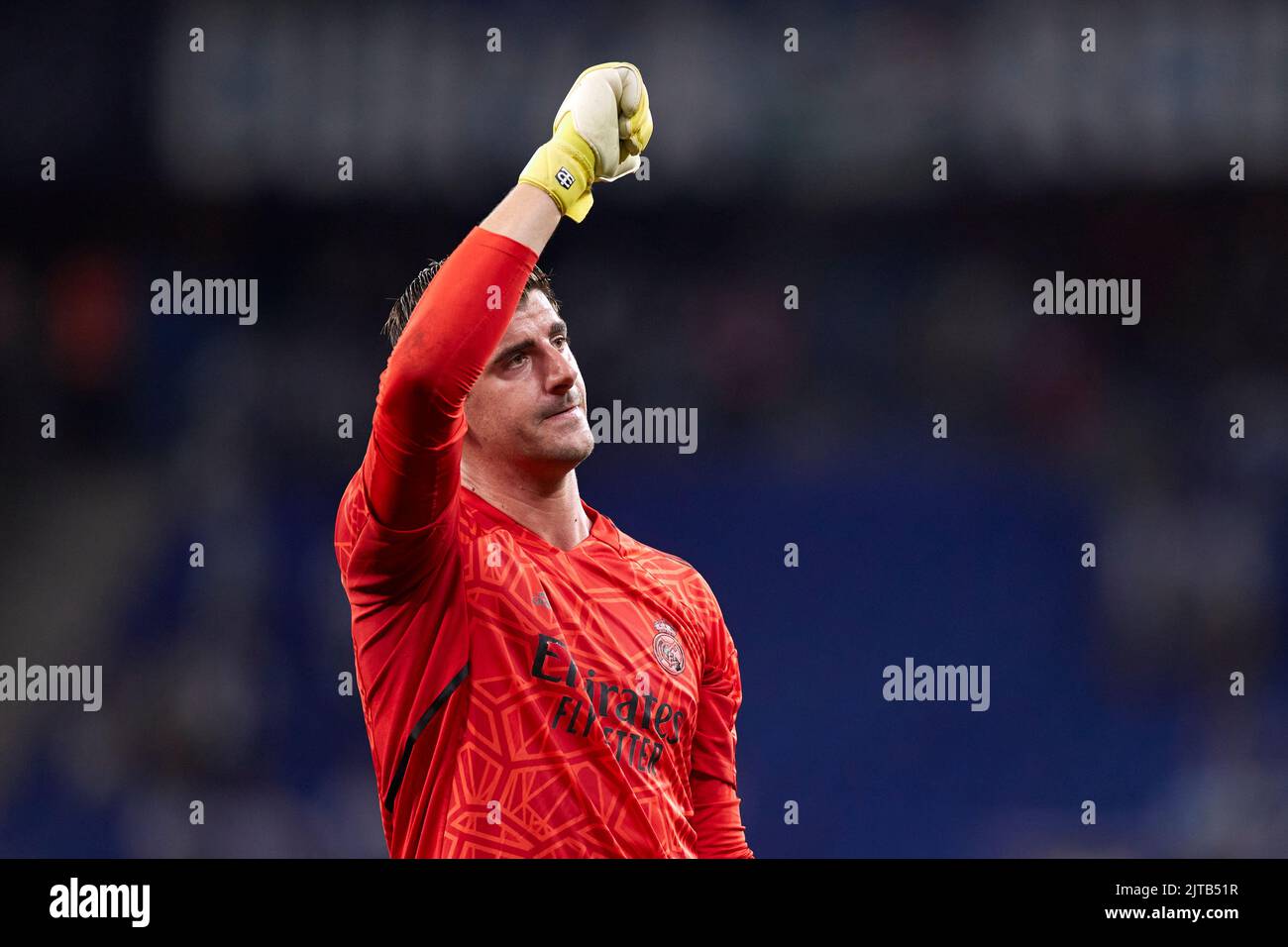 BARCELONA, SPAIN - AUGUST 28: Thibaut Courtois of Real Madrid CF ...