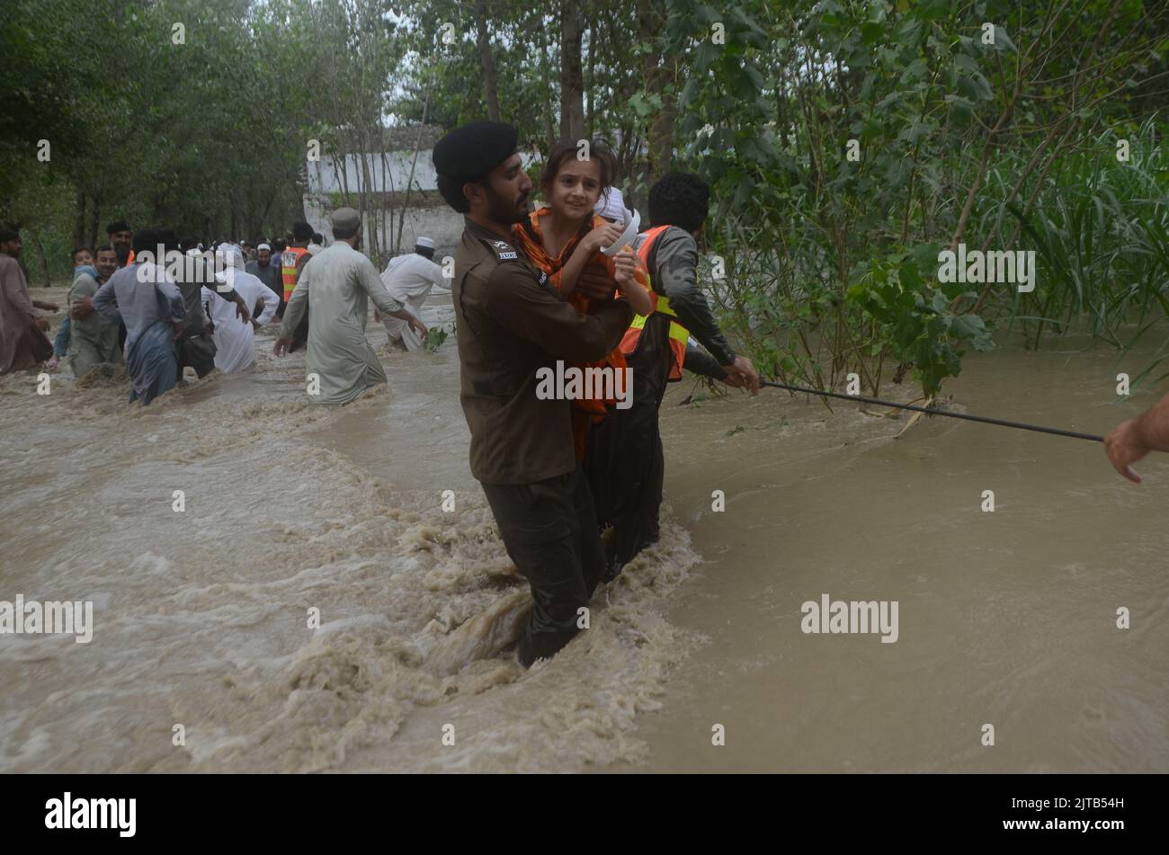 August 26, 2022, Peshawar, Pakistan: Torrential rains and storms cause ...