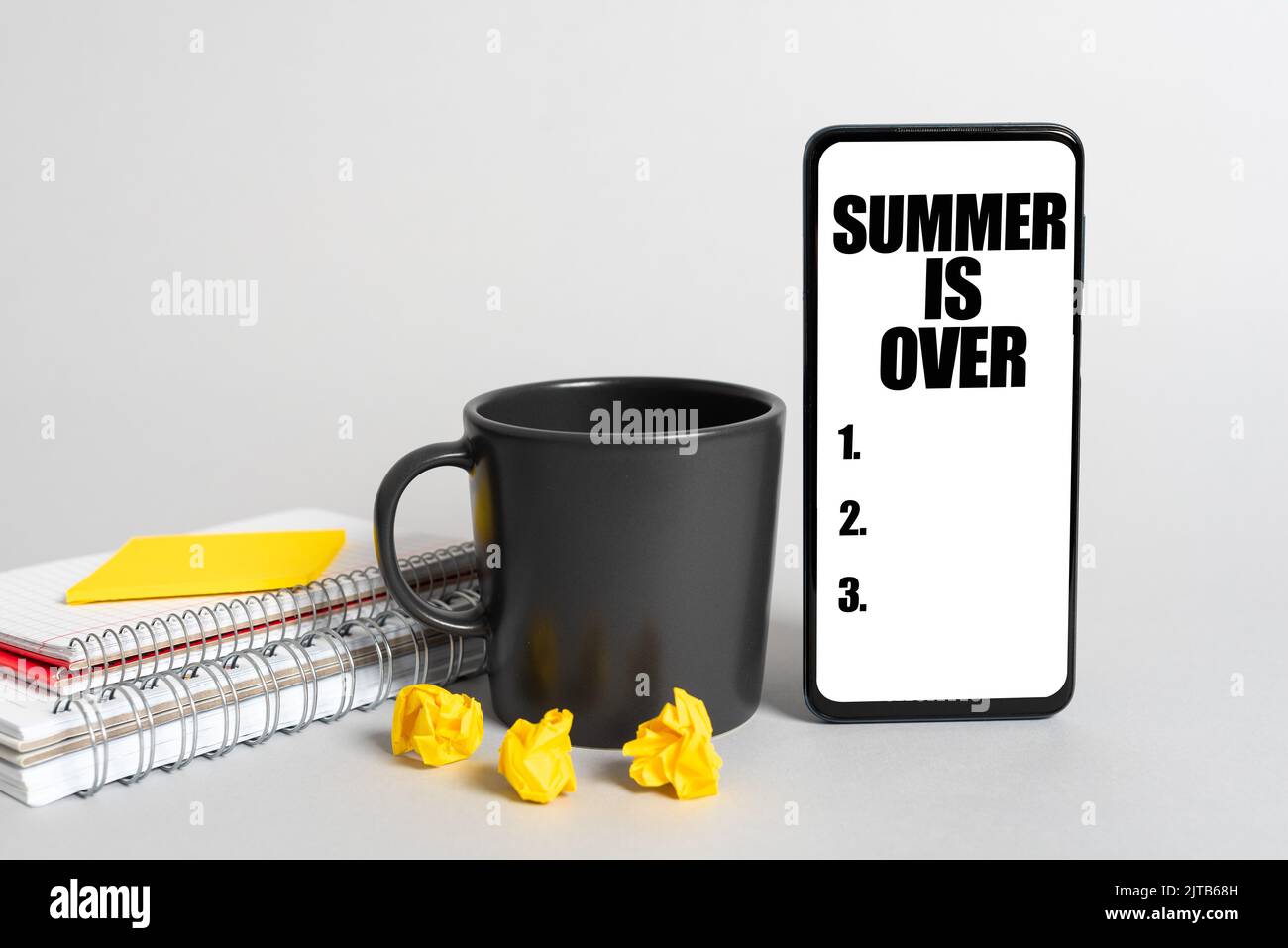 Sign displaying Summer Is Over. Business approach End of break good ...