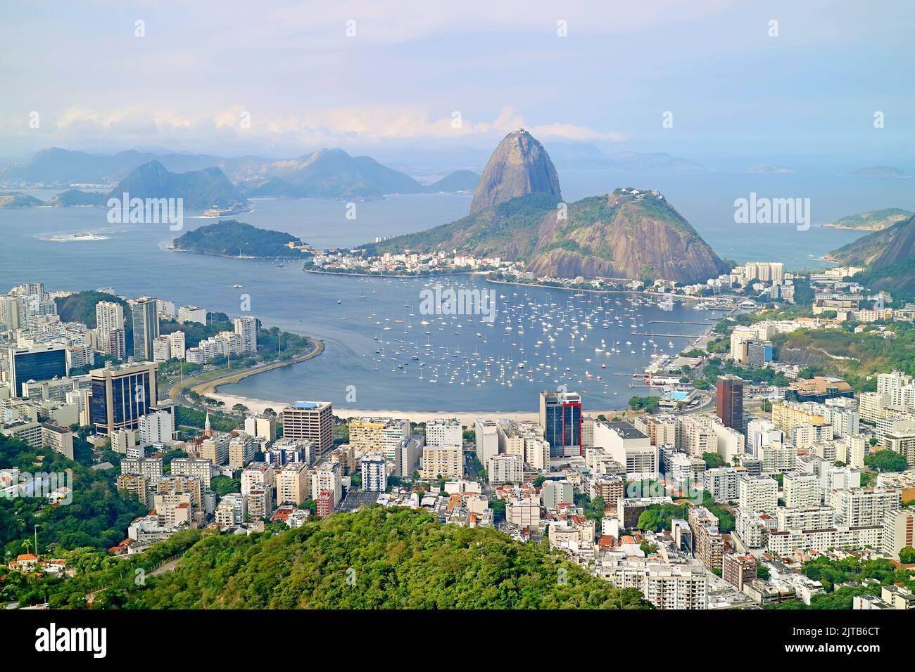 Stunning Aerial View of Rio de Janeiro with the Famous Sugarloaf ...