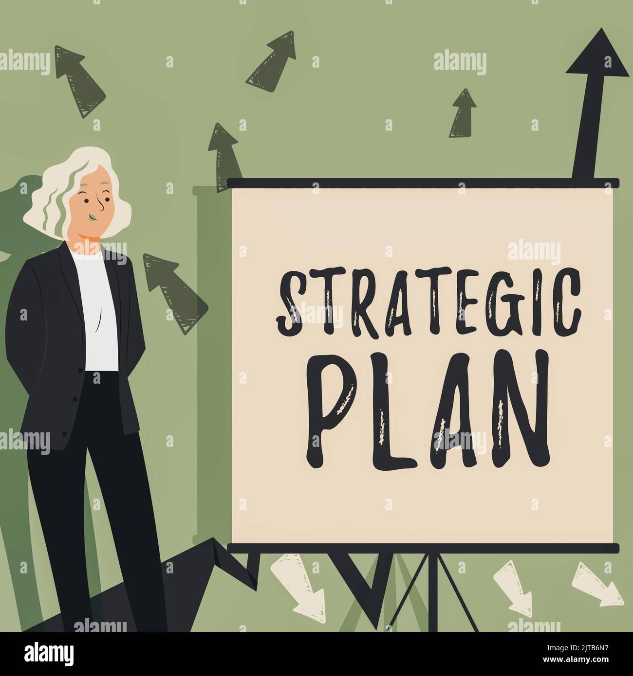 Text sign showing Strategic PlanA process of defining strategy and ... Text sign showing Strategic PlanA process of defining strategy and ...