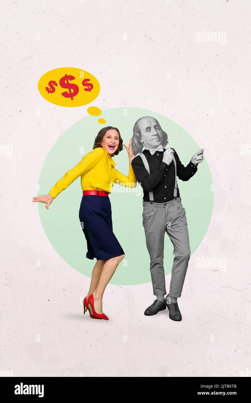 Creative painting collage artwork poster sketch of couple lady man ...