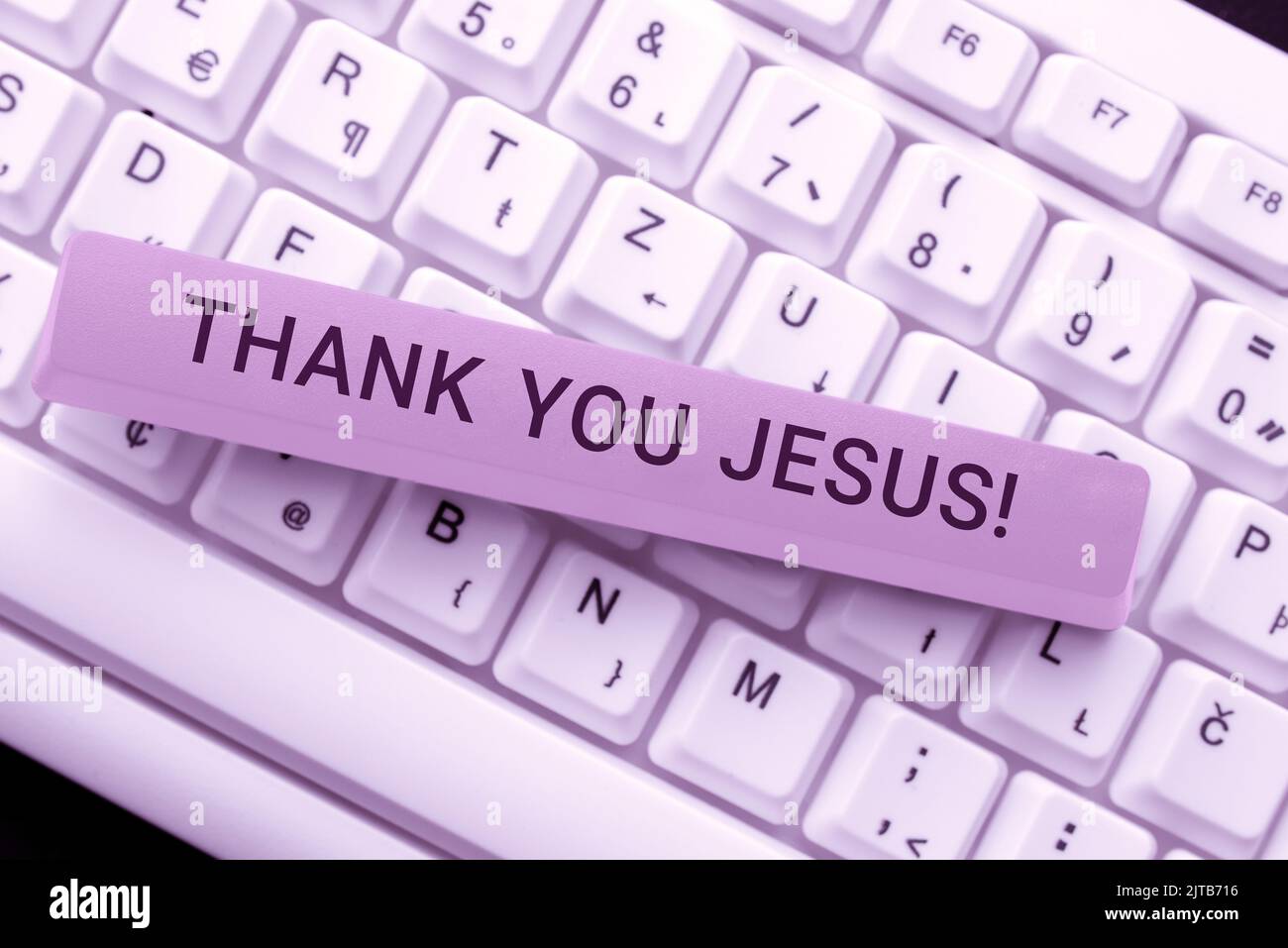 Handwriting text Thank You Jesus. Concept meaning Being grateful for ...