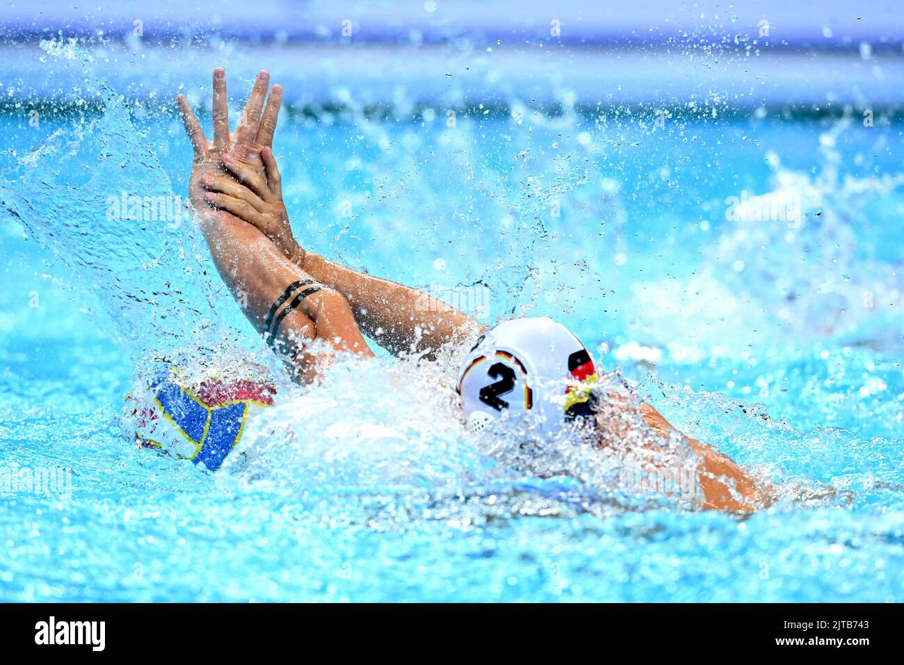 Zoran Bozic of Germany in action during the 2022 European Water Polo ...