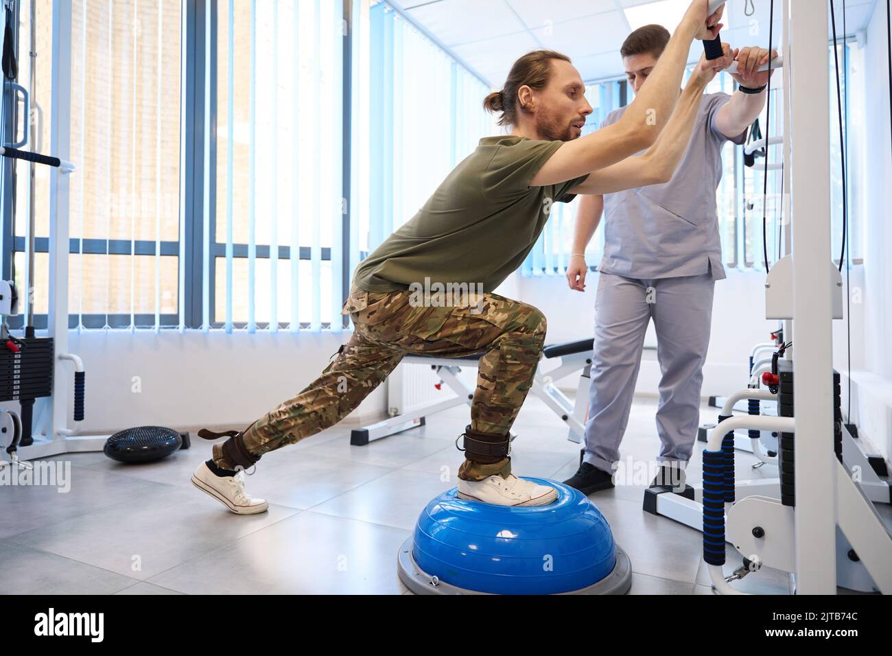 Rehabilitation soldier hi-res stock photography and images - Alamy