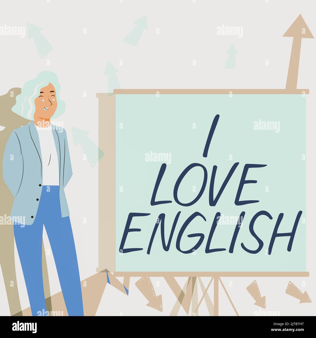 Inspiration showing sign I Love English. Business overview To have ...